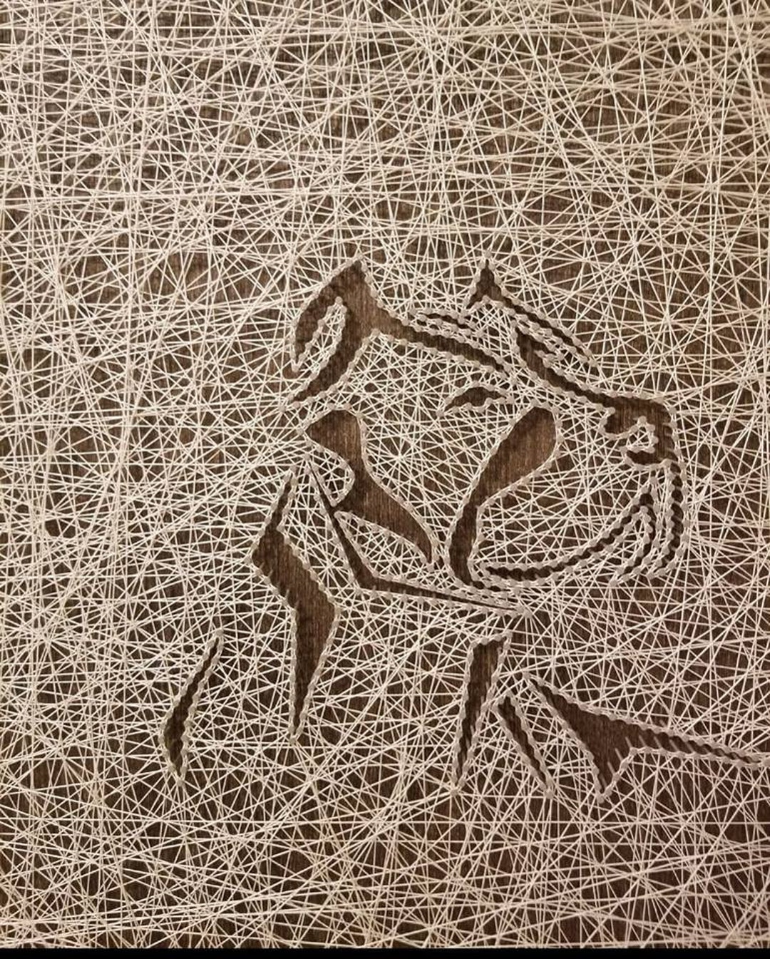 Pitbull Moder String Art 16x16 - Etsy