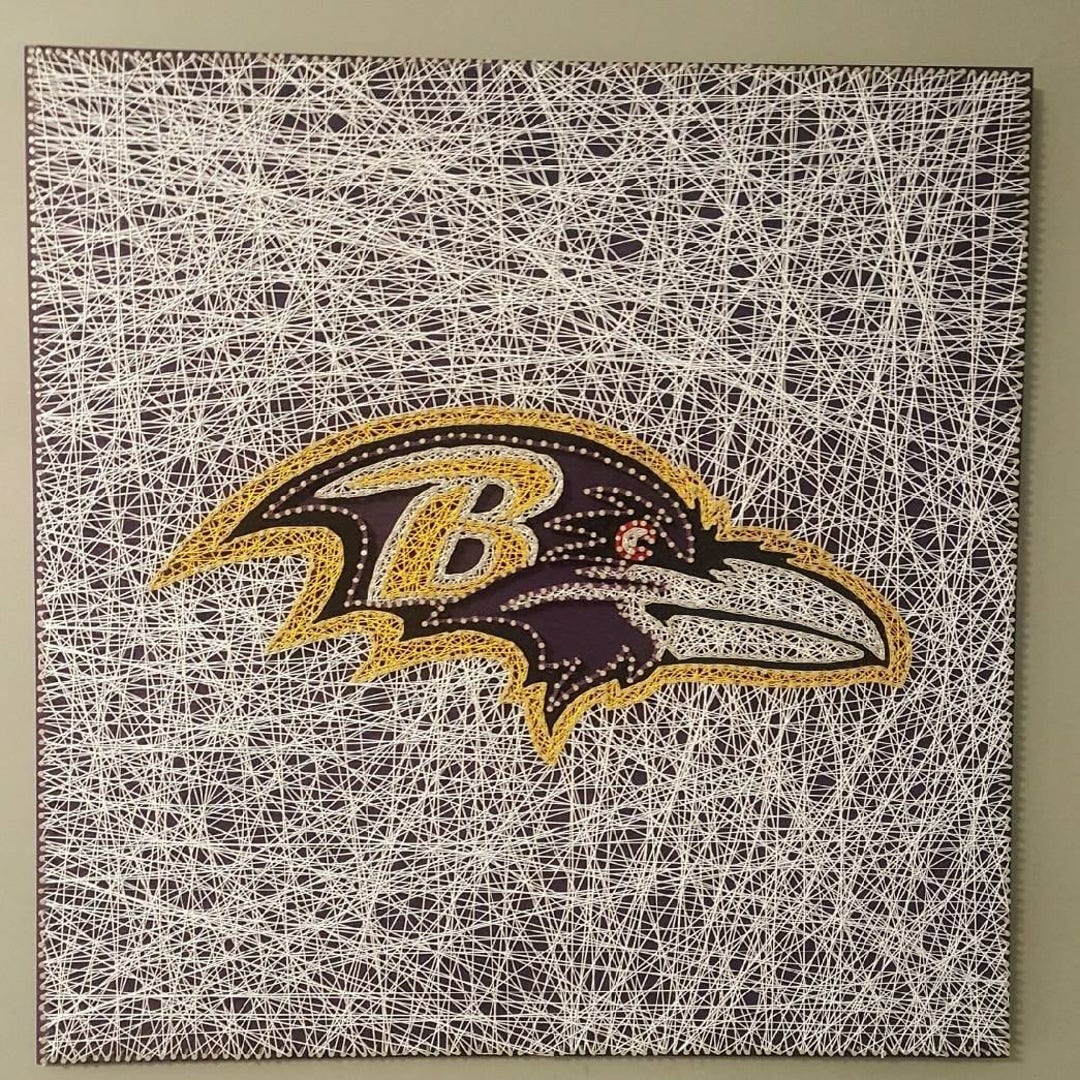 Baltimore Ravens String Art 24"x24" - Etsy