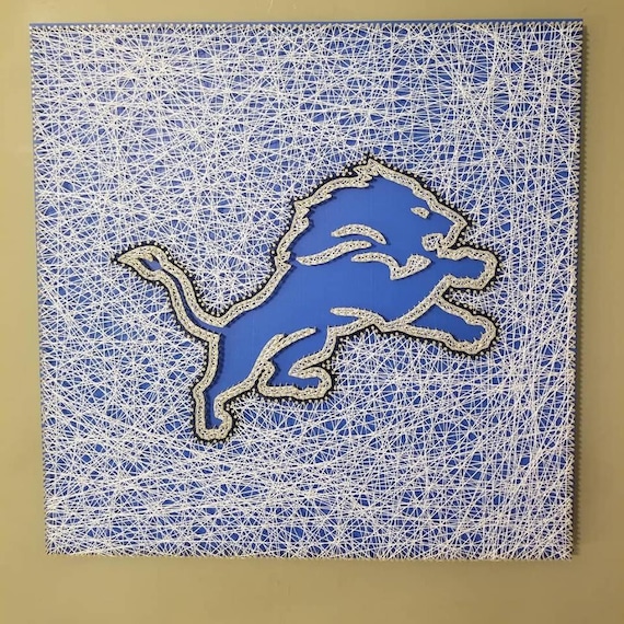Detroit Lions String Art 24x24 - Etsy UK