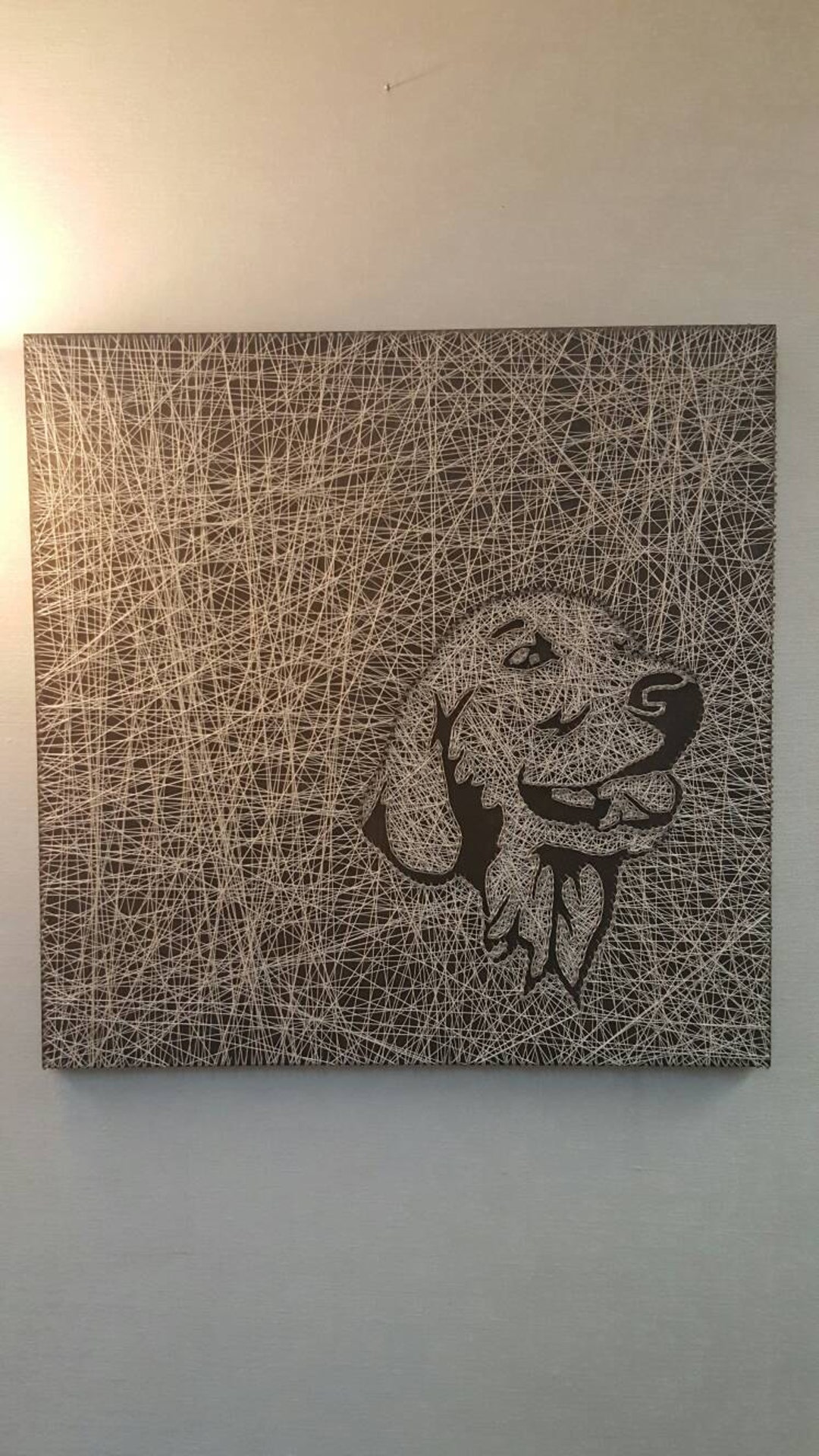 Golden Retriever String Art 16"x16" - Etsy