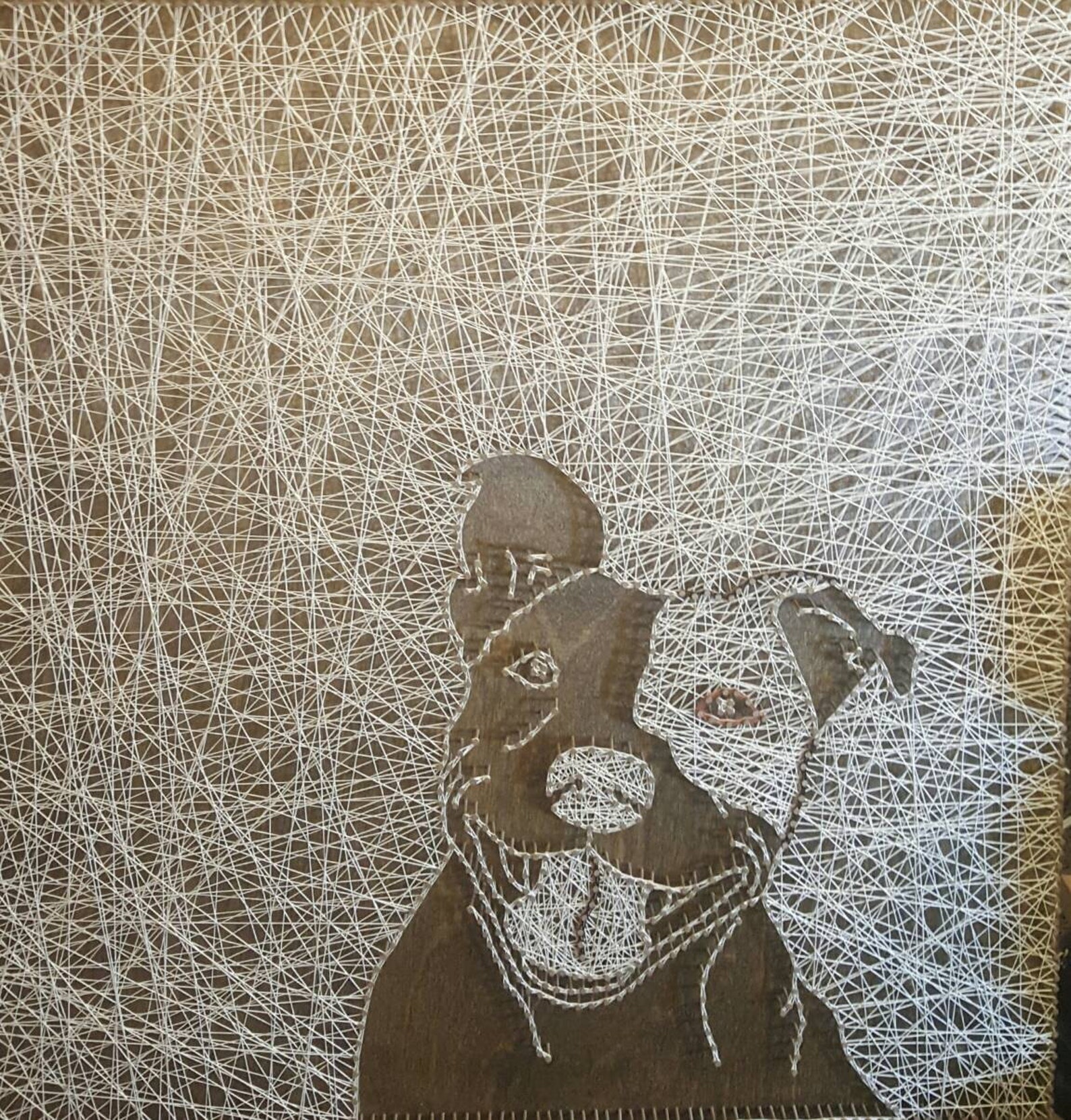 Pitbull Face String Art 16"x16" - Etsy
