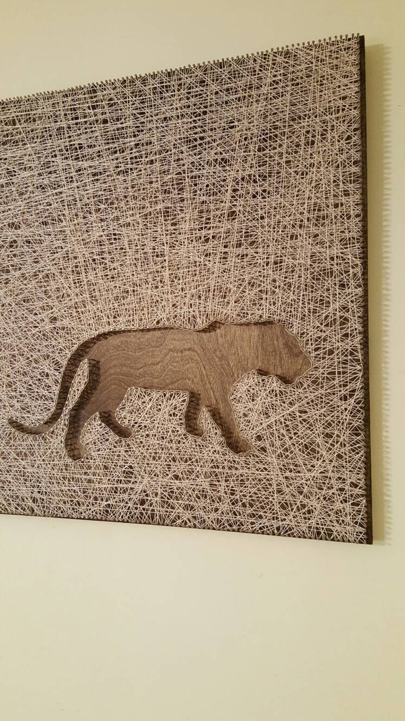 Tiger Walking String Art 16x16 - Etsy