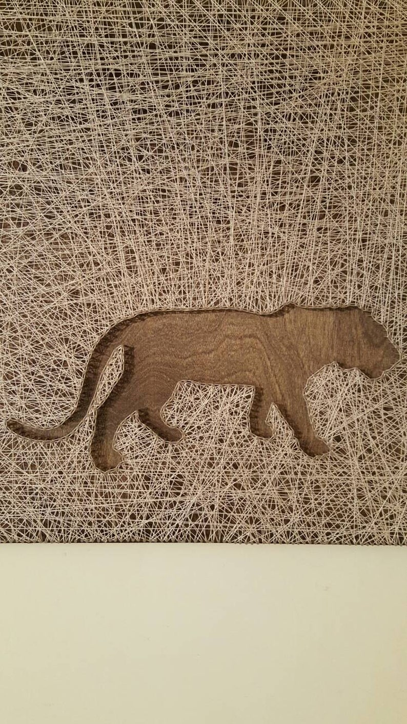 Tiger Walking String Art 16x16 - Etsy
