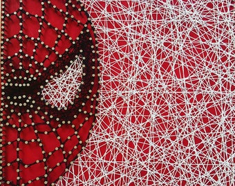 Avengers String Art/superheroes Nail and String Art - Etsy