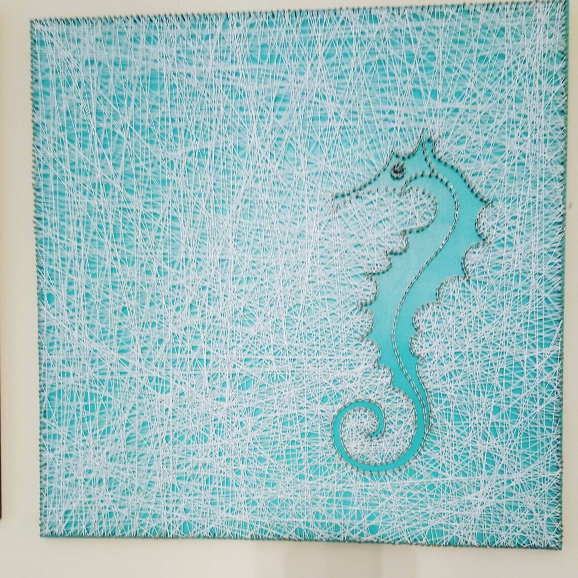 Seahorse String Art 16x16 - Etsy