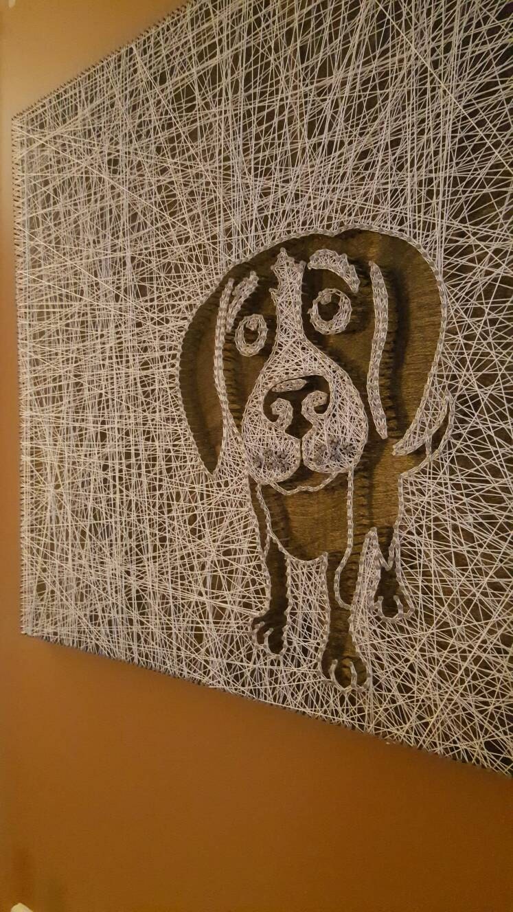 Beagle String Art 16x16 - Etsy