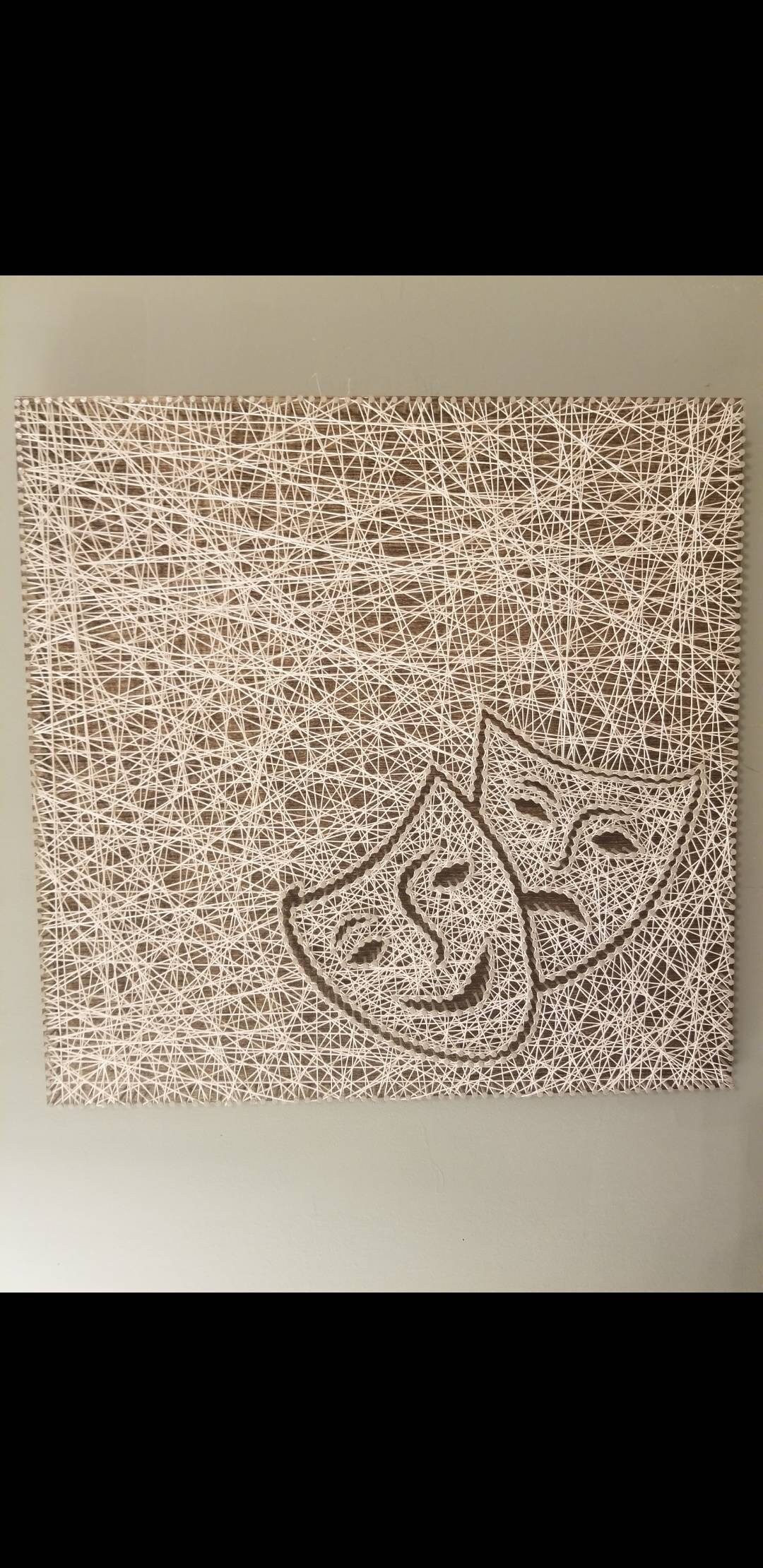 Theater Masks String Art 16"x16" - Etsy