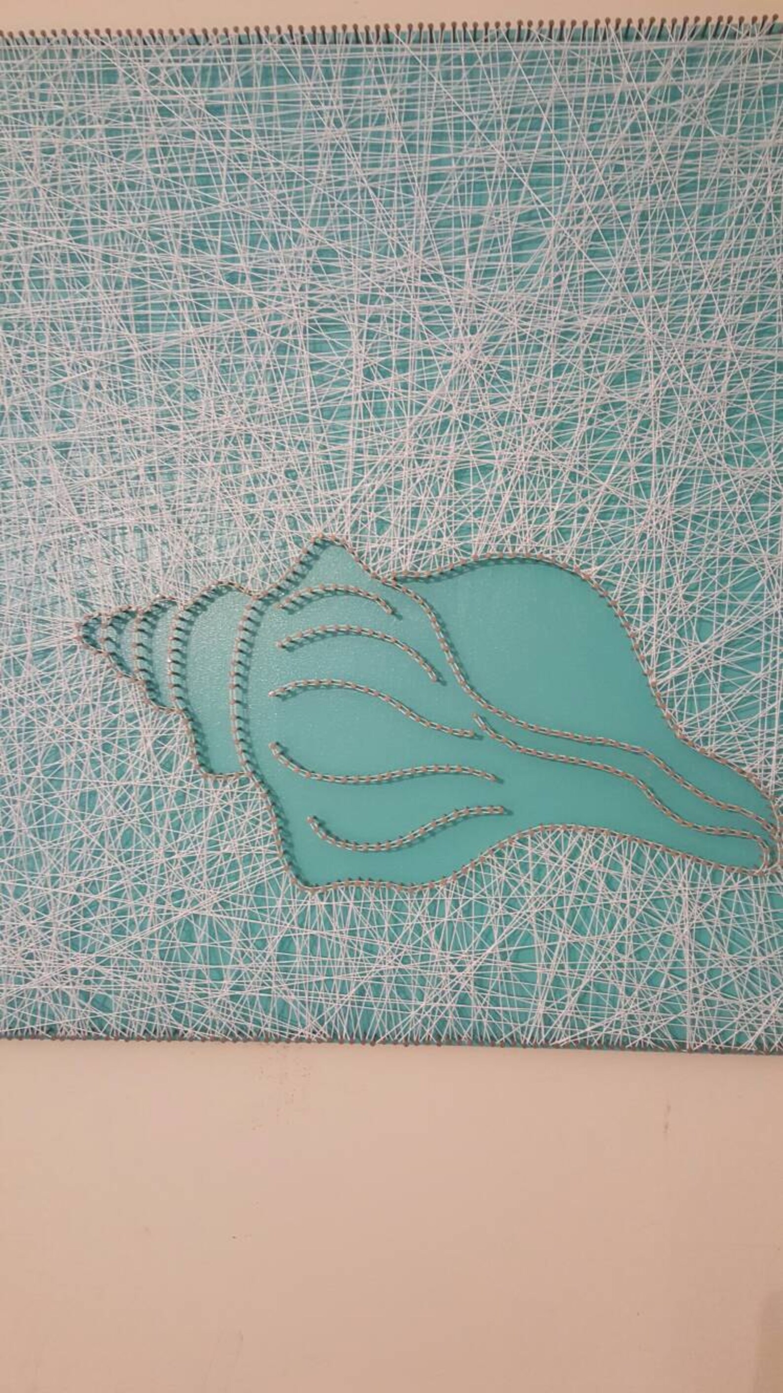 Conch Shell String Art 16"x16" - Etsy