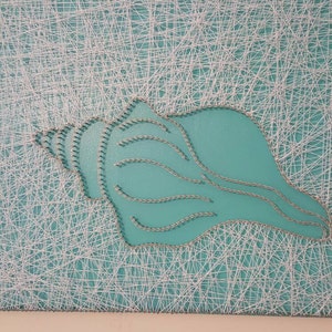 Conch Shell String Art 16"x16" - Etsy