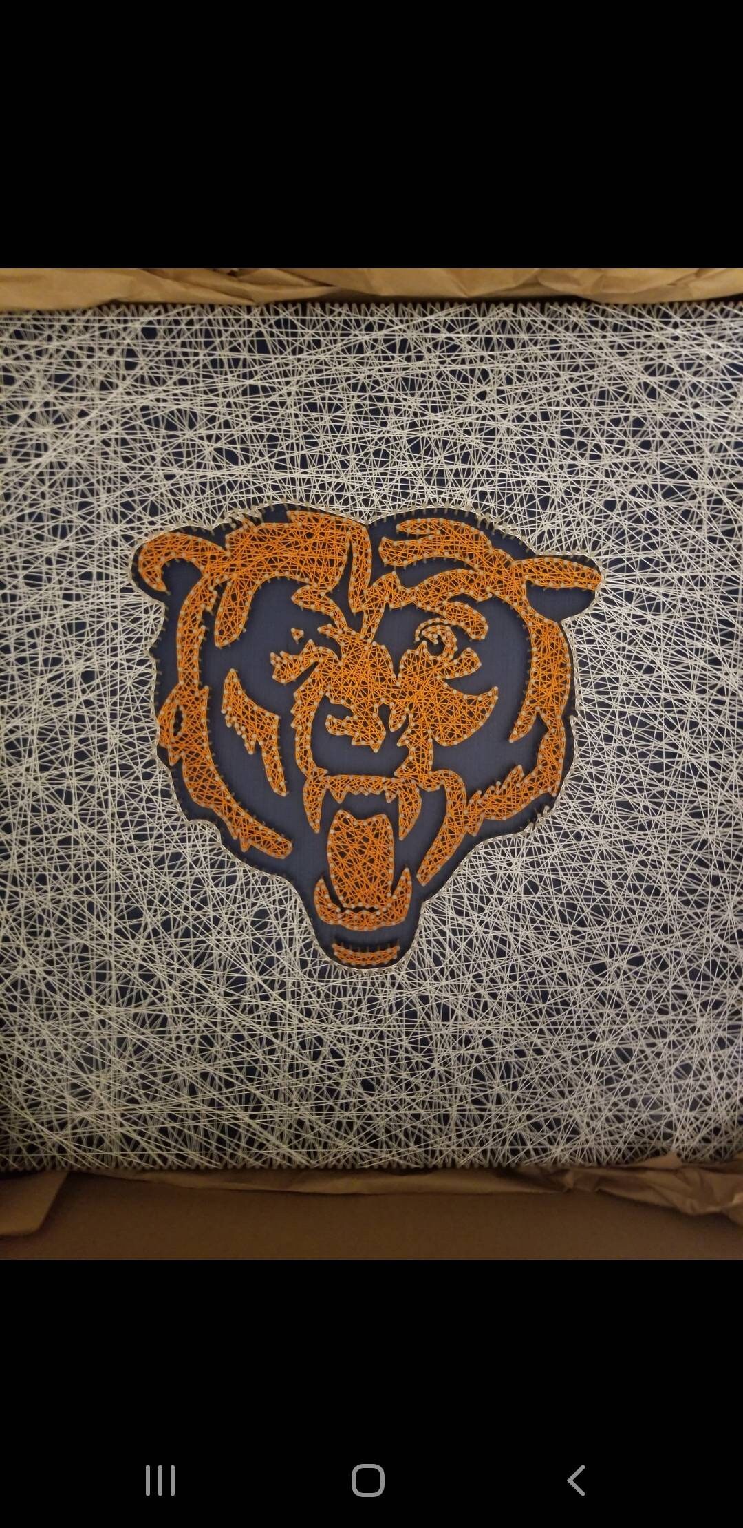 Chicago Bears String Art 24x24 - Etsy