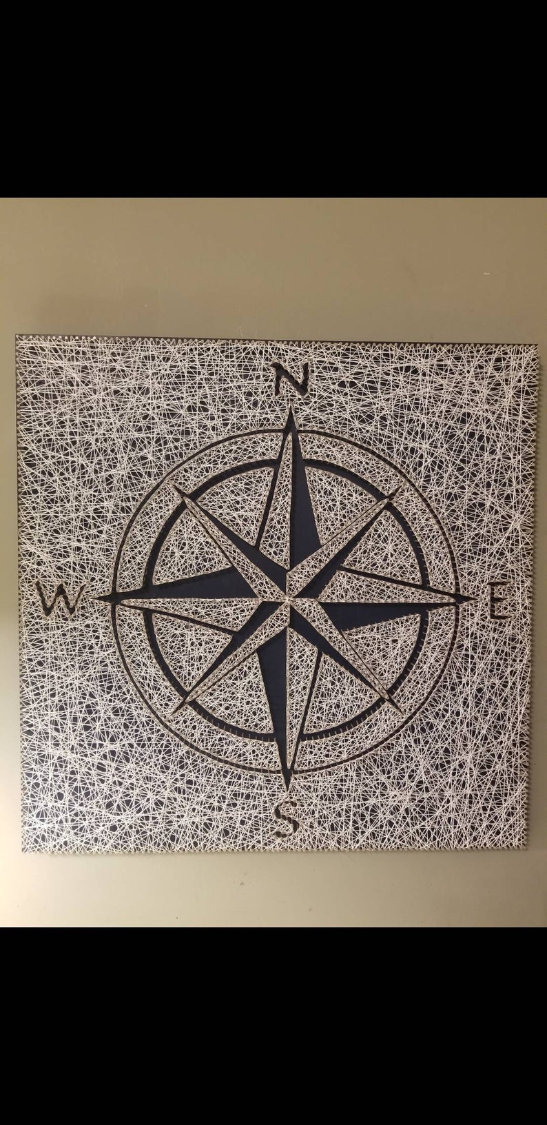 Compass Rose String Art 24x24 - Etsy