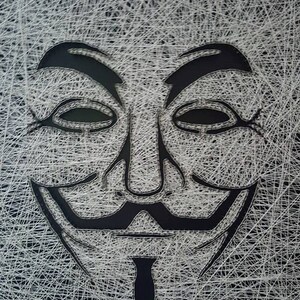 String Art Guy Fawkes 16x16 - Etsy