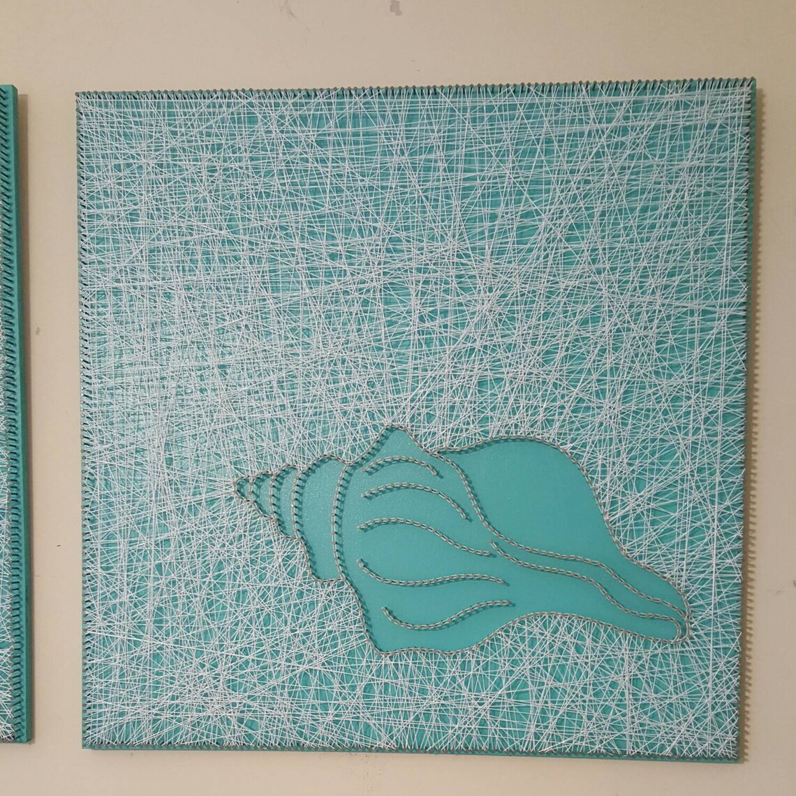 Conch Shell String Art 16"x16" - Etsy