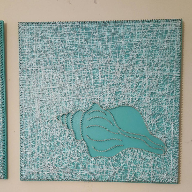 Conch Shell String Art 16"x16" - Etsy