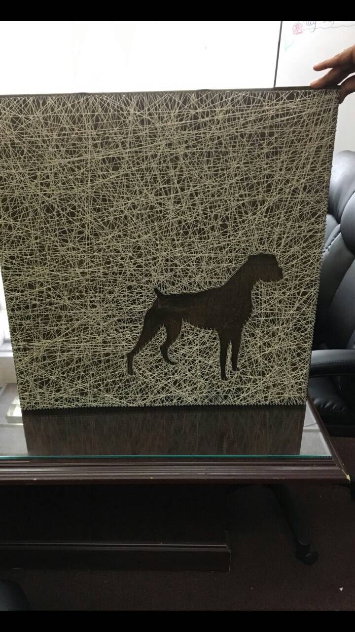 Boxer Dog String Art 16x16 - Etsy
