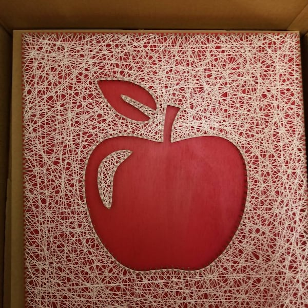 Apple String Art - Etsy