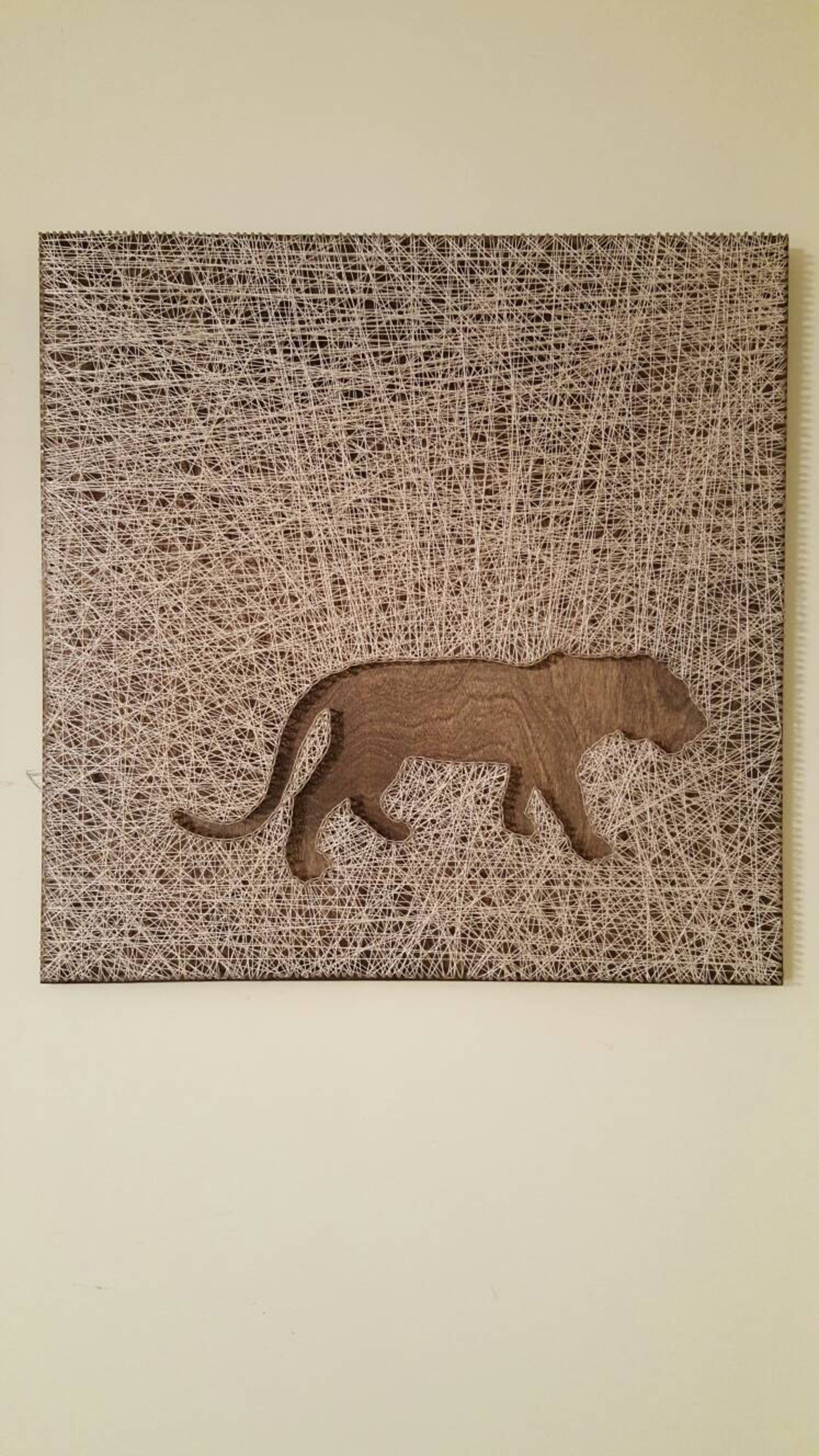 Tiger Walking String Art 16x16 - Etsy