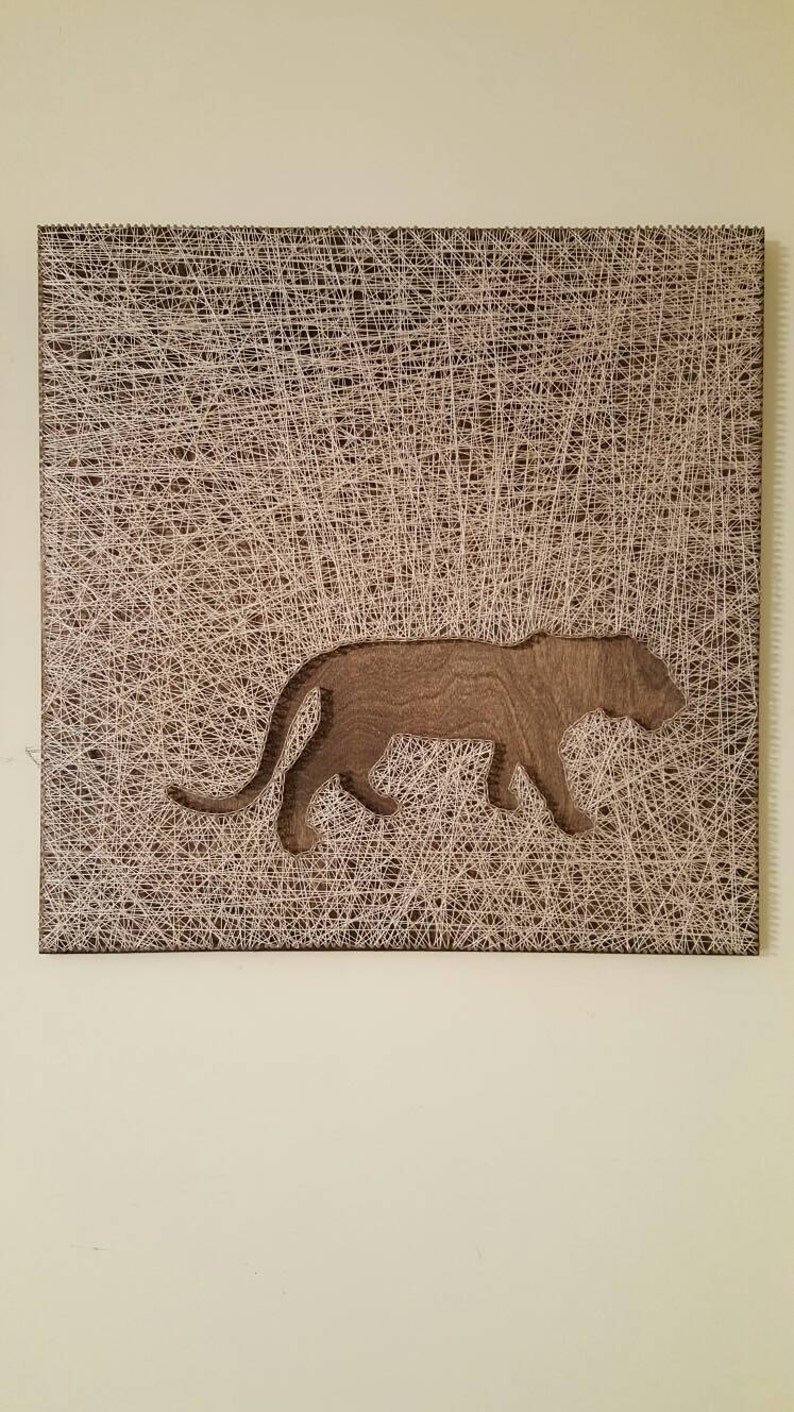 Tiger Walking String Art 16x16 - Etsy
