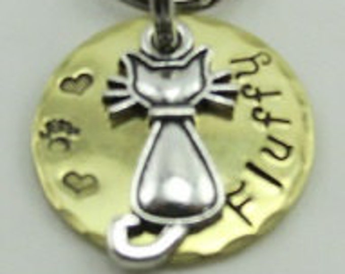 Cat Tag Cat ID Tagname Tag for Cats Pet ID Tag Pet Tag - Etsy