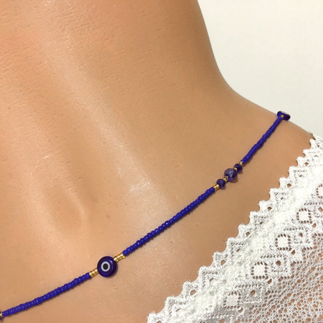 Evil Eye Belly Beads, 25-60 Inches Waist Beads, Tie-on Belly Bead ...