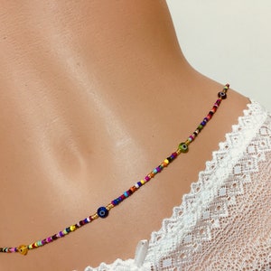 Multicolor Evil Eye Waist Beads, Belly Chain for Weight Loss, 25-60 ...
