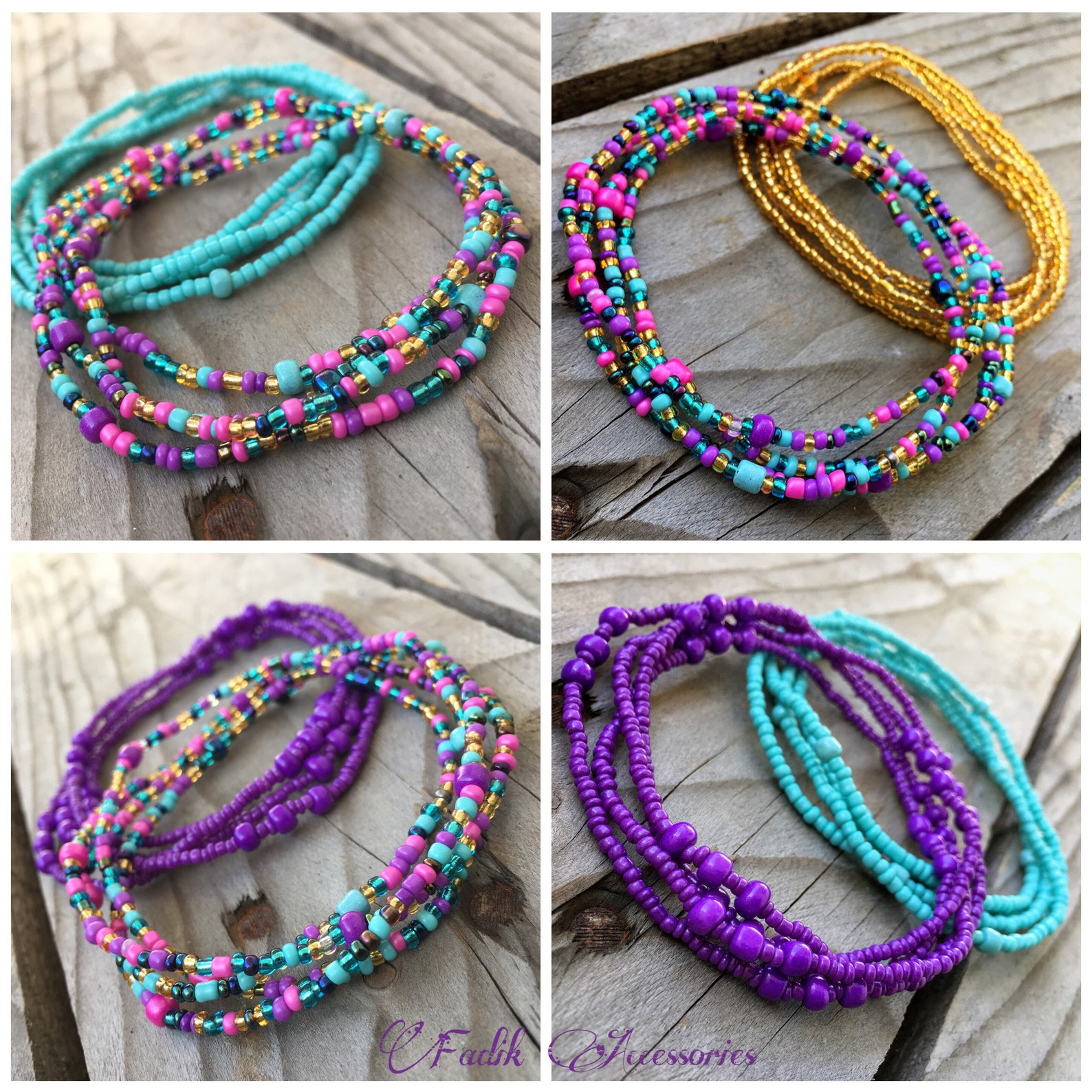 Double Strand 2 piece Waist Beads Belly bead Body jewelry | Etsy