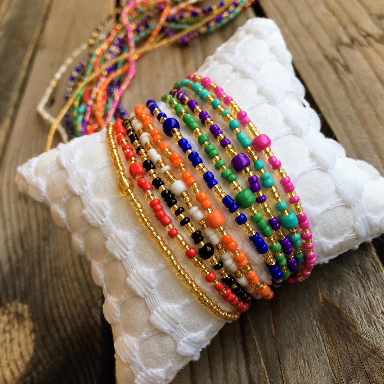 Waist beads Body jewelry Stretchy Elastic String Belly | Etsy