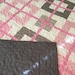 Queen Size Pink, Gray and Cream "puttin on the Ritz" Quilt - Etsy