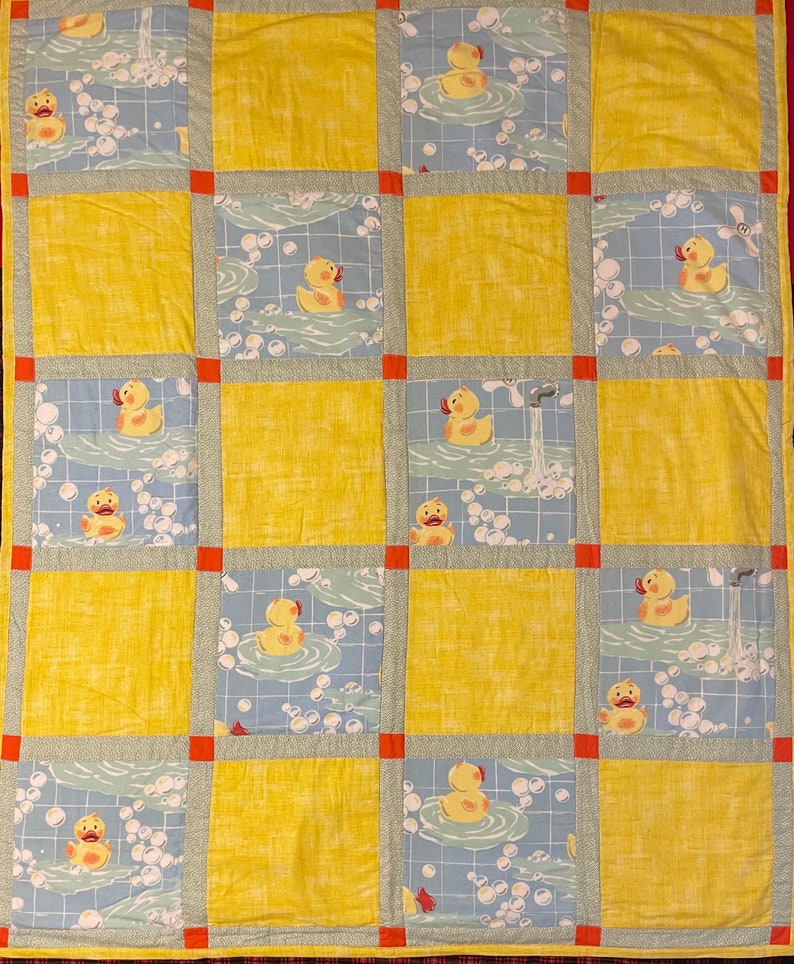 Rubber Duck Baby Quilt - Etsy