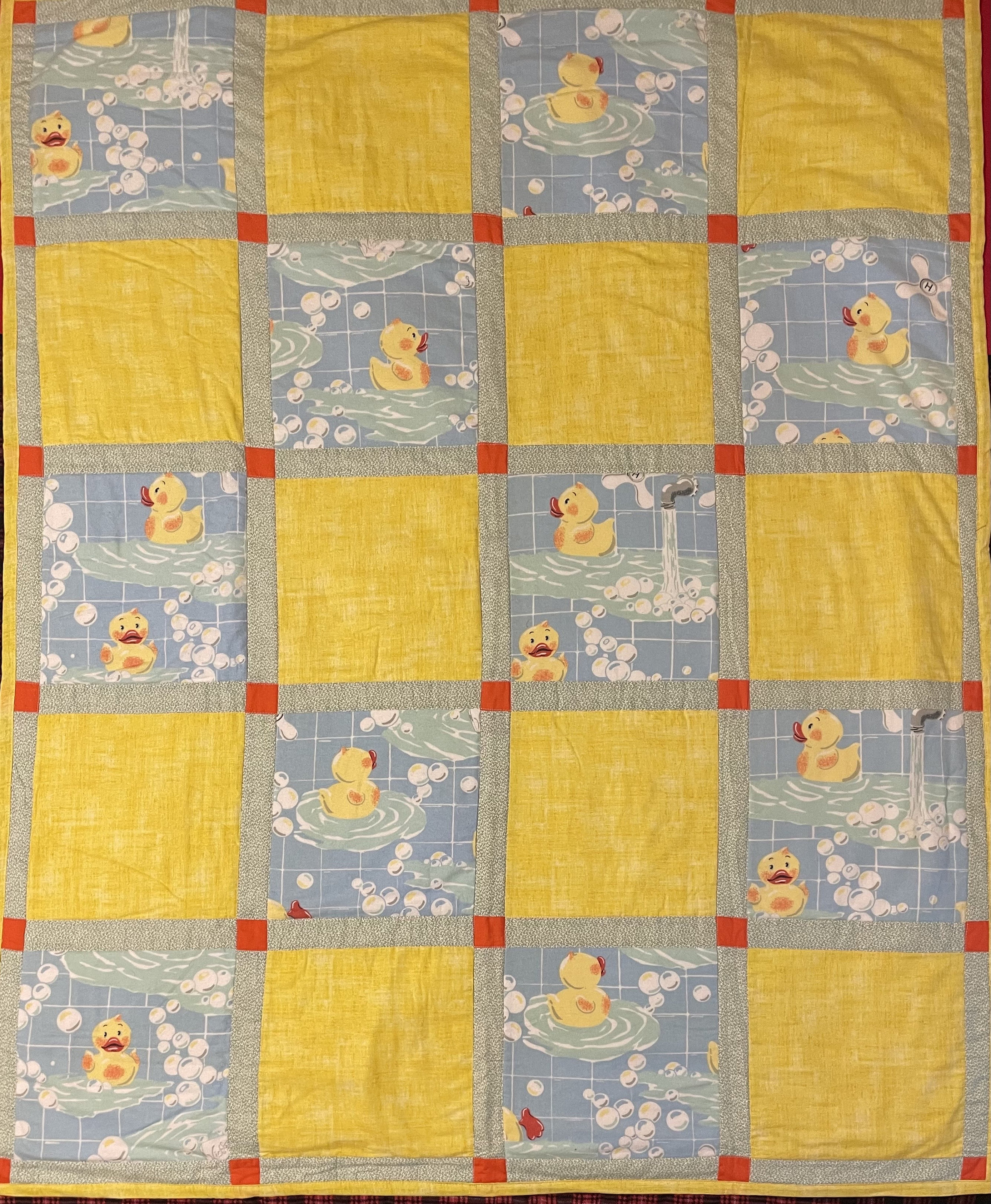 Rubber Duck Baby Quilt - Etsy