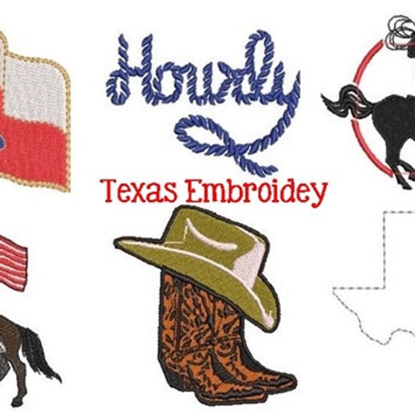 Texas Embroidery - Etsy