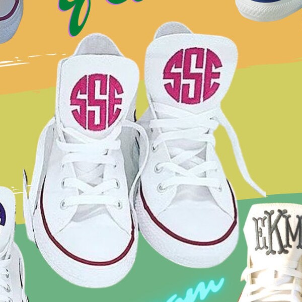 Monogram Shoes - Etsy