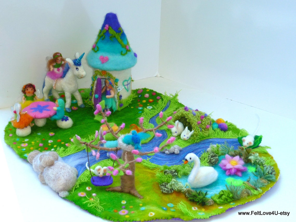 Lotties Utopian Fairyland Playscape© 45x60cm. Have your own | Etsy
