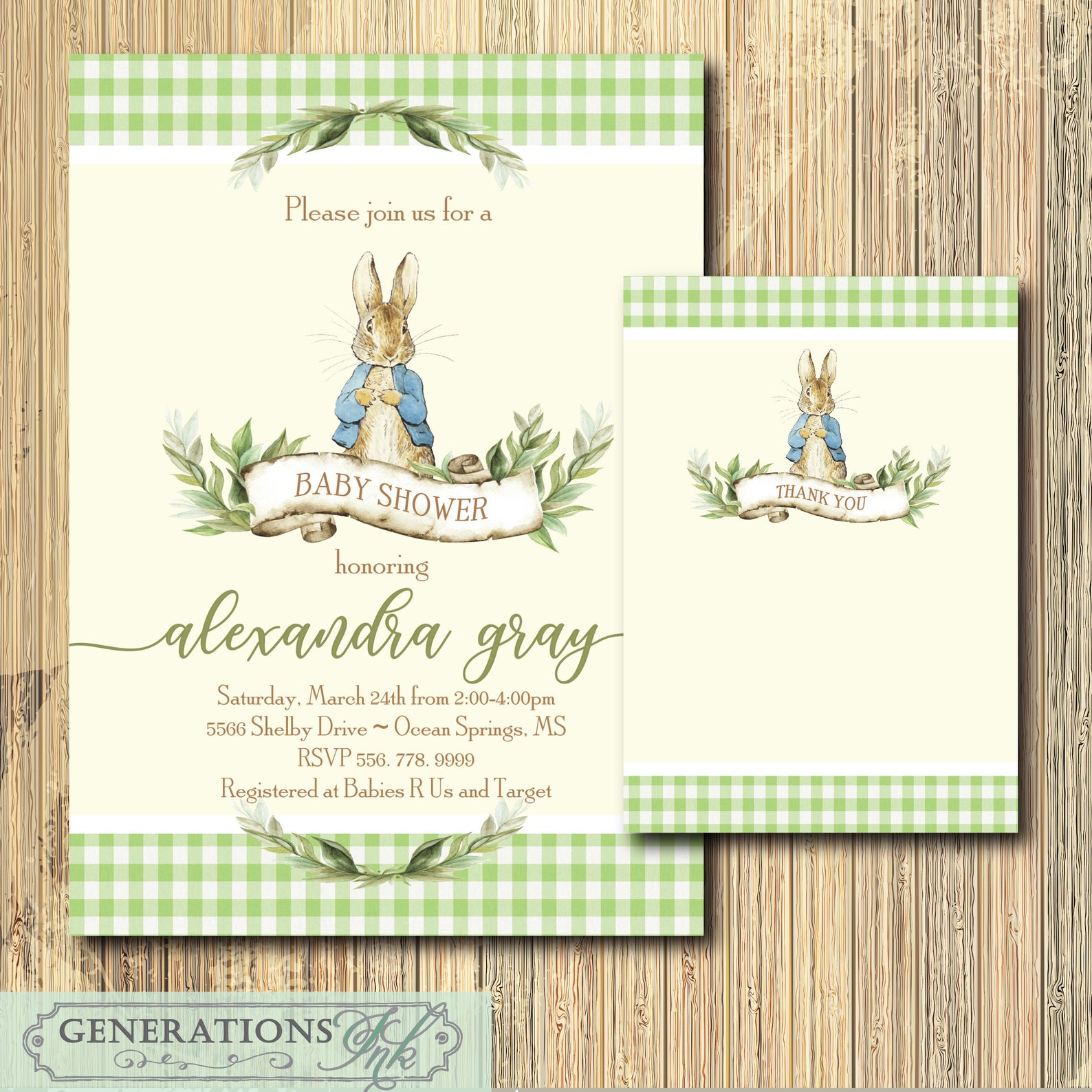 Vintage Peter Rabbit Baby Shower Invitation Printable Beatrix - Etsy