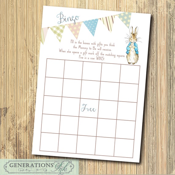 INSTANT Download/vintage Peter Rabbit BINGO | Etsy