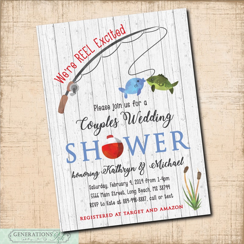 Fishing Wedding Invitation - Etsy