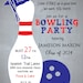 Bowling Party Graduation Invitation, Senior Bowling Party, Graduation ...