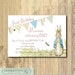 Peter Rabbit Birthday Invitation Printable/digital File/girl - Etsy