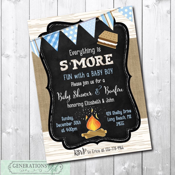 Smore Baby Shower - Etsy