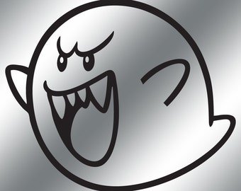 Mario Boo Car Decal | Etsy