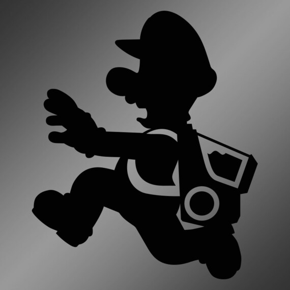 Luigi Vinyl Decal 9 COLOR CHOICES Luigi's Mansion | Etsy