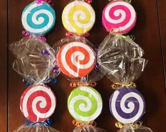 Candy Birthday Party Decorations set of 4 Double Sided. | Etsy