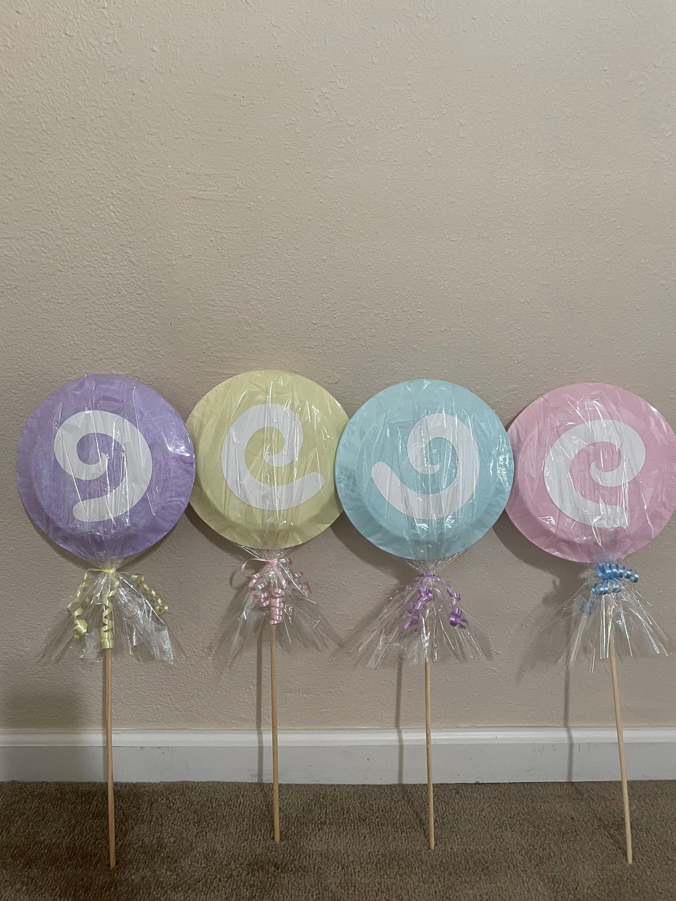 Extra-big Lollipops Sticks!!! Double Sided, Birthday Party Decorations ...