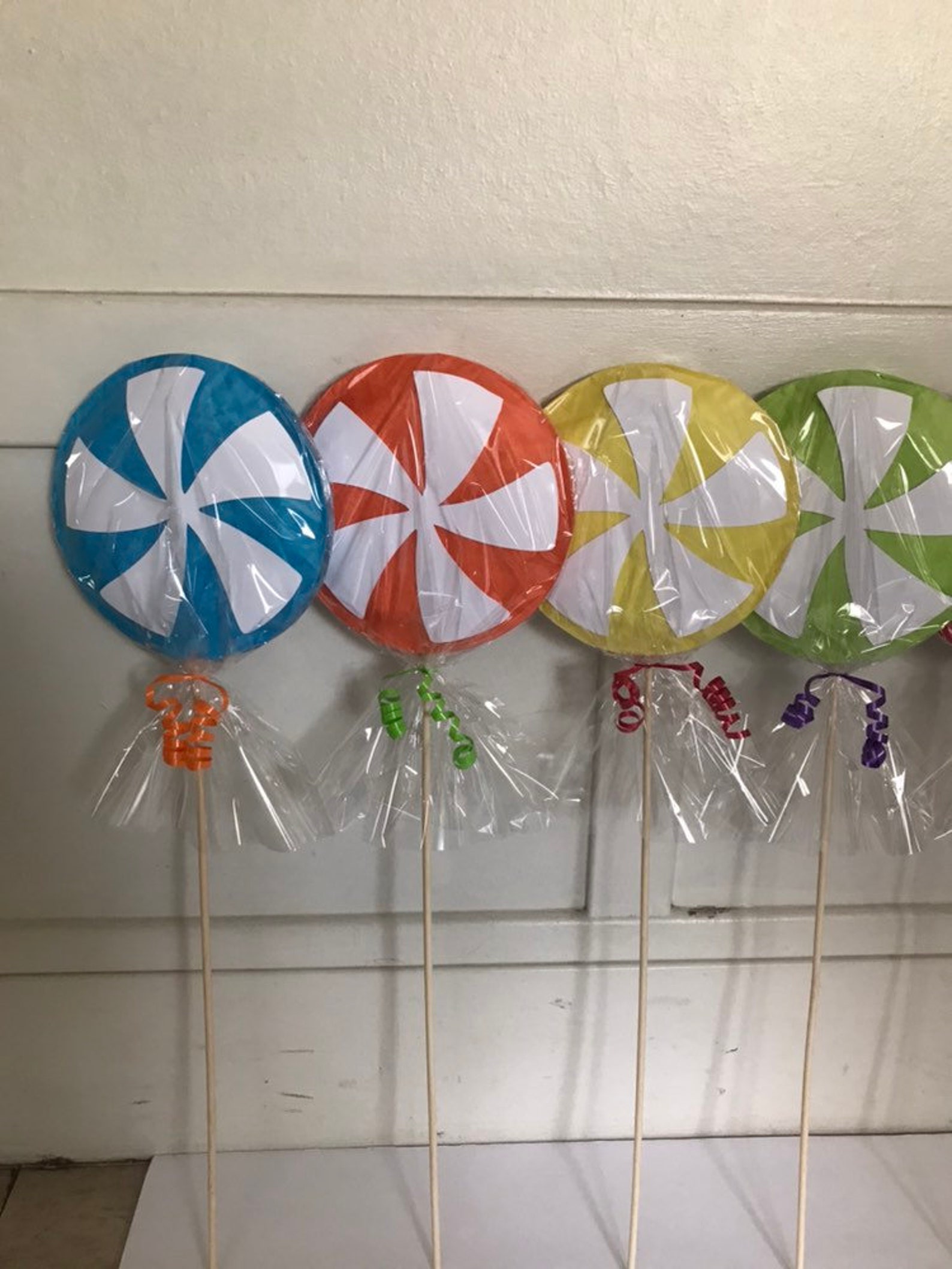 Big Lollipop Party Decor set of 6. - Etsy