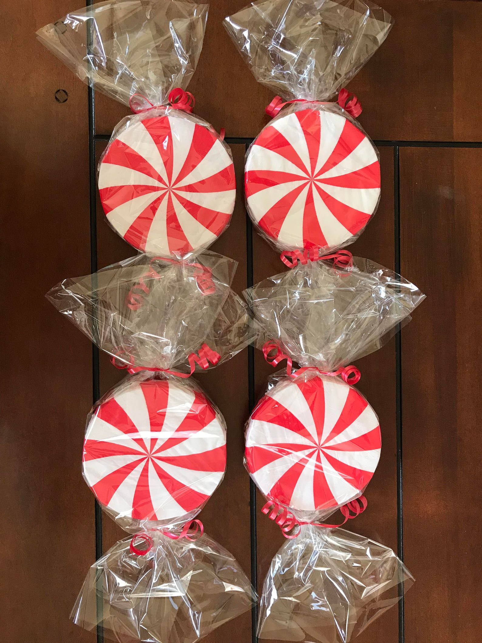 Peppermint Candy set of 4. | Etsy