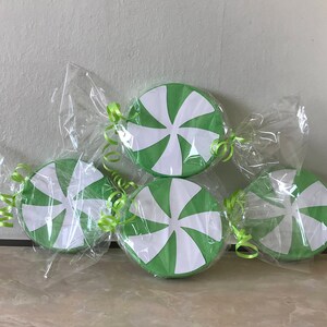 Peppermint Candy set of 4. - Etsy