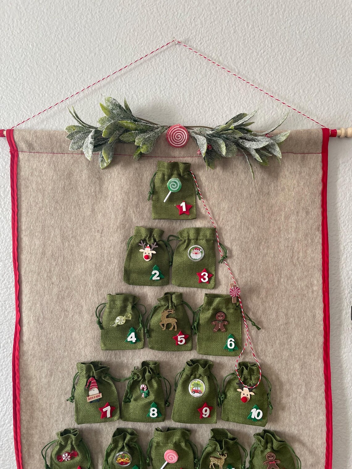 Christmas Advent Calendar With 24 Pockets!!! - Etsy