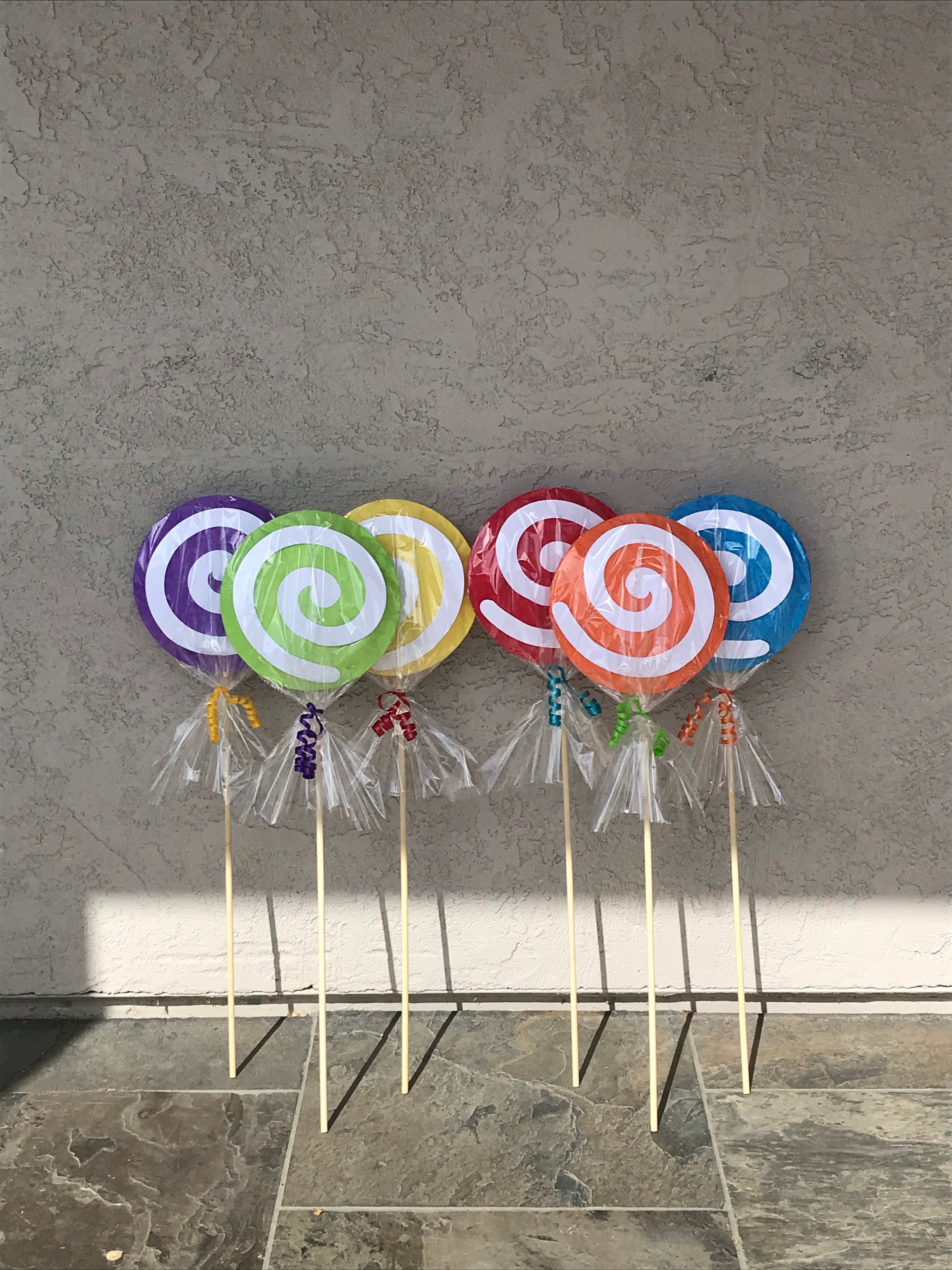 Big Lollipop!! Party Decor (set of 6). - Etsy