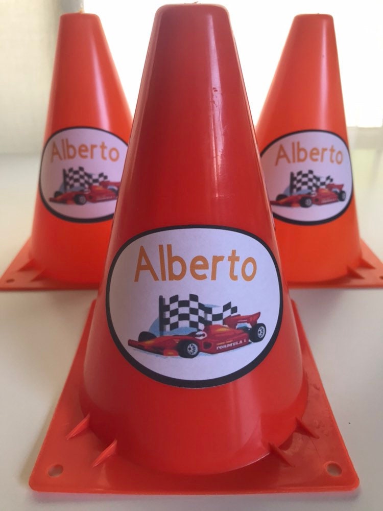 Race Car Cones set of 6 cones | Etsy