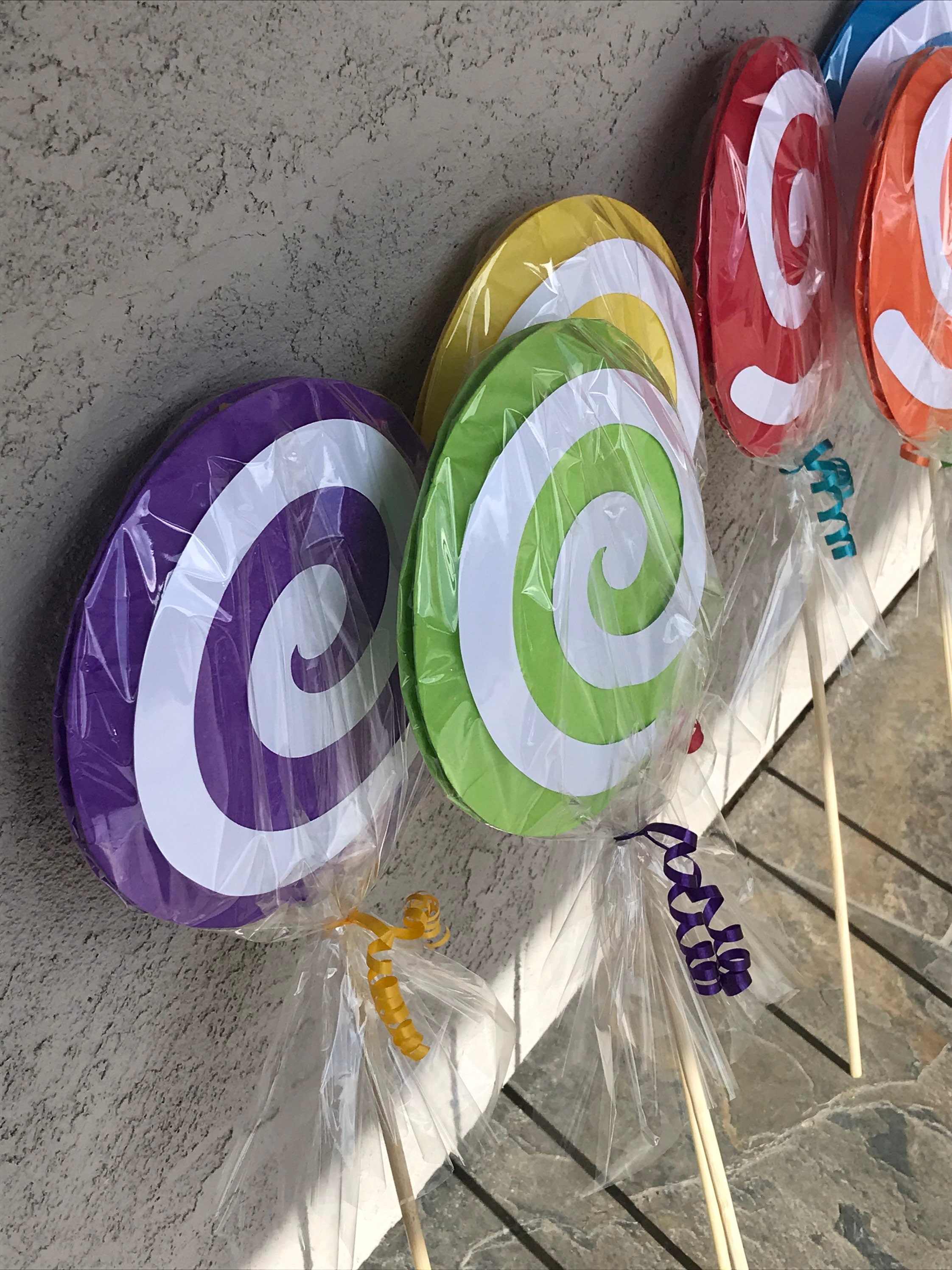 Big Lollipop!! Party Decor (set of 6). - Etsy